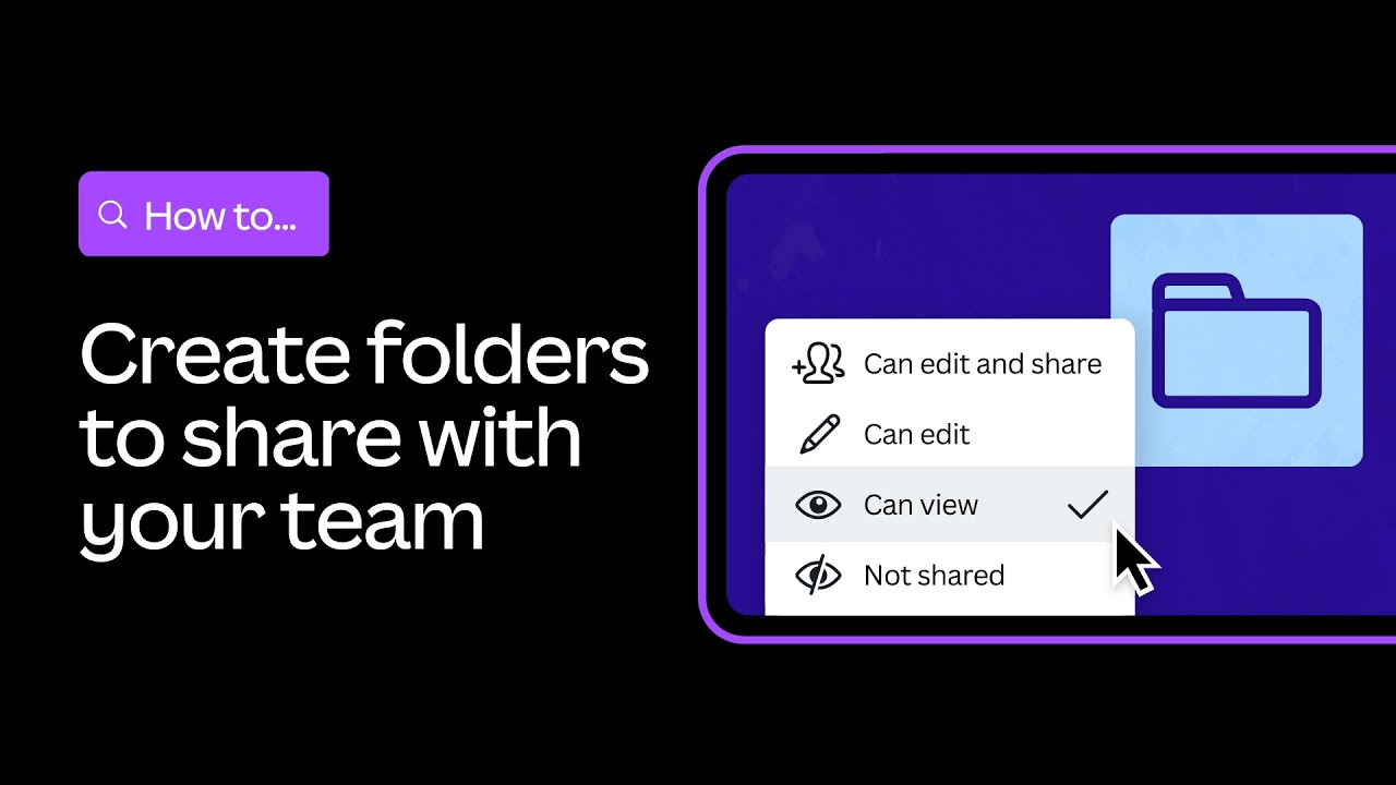 How to Share Specific Folders and Designs in Canva